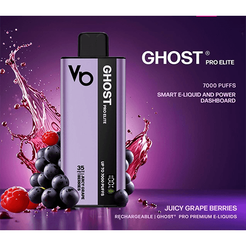Ghost Pro Elite 7000 Puffs - Juicy Grape Berries 35mg - House of Clouds