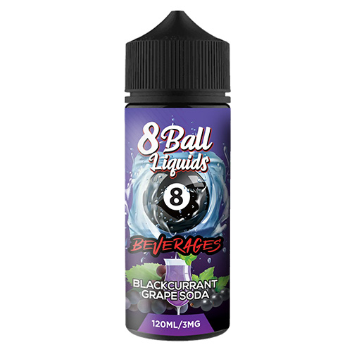 8 Ball Beverages - Blackcurrant Grape Soda 3mg 120ml - House of Clouds