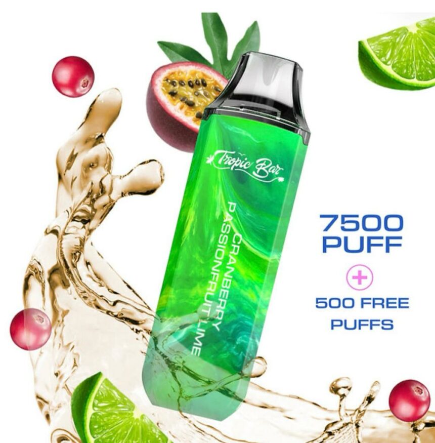 Tropic Bar 8000puff Disposable 5% Nic - Cranberry Passionfruit Lime ...