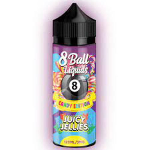 8 Ball Liquid Candy - Juicy Jellies 3mg 120ml - House of Clouds
