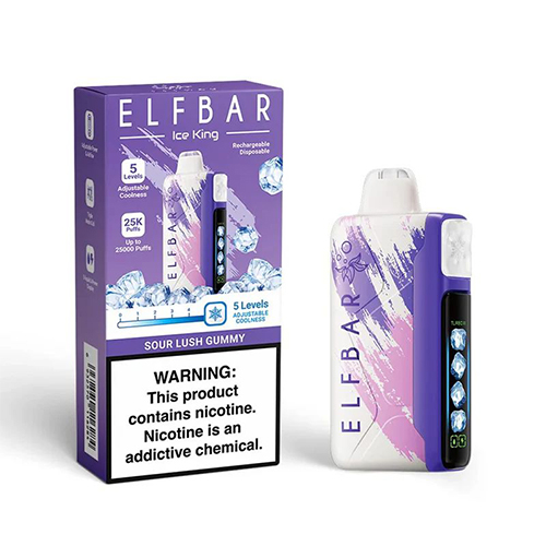 Elf Bar Ice King 25k Disposable Vape - Sour Lush Gummy - House of Clouds