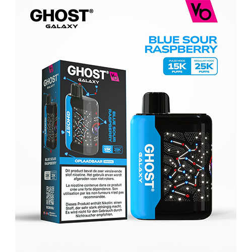 Ghost Galaxy 25000 Puff - Blue Sour Raspberry - House of Clouds